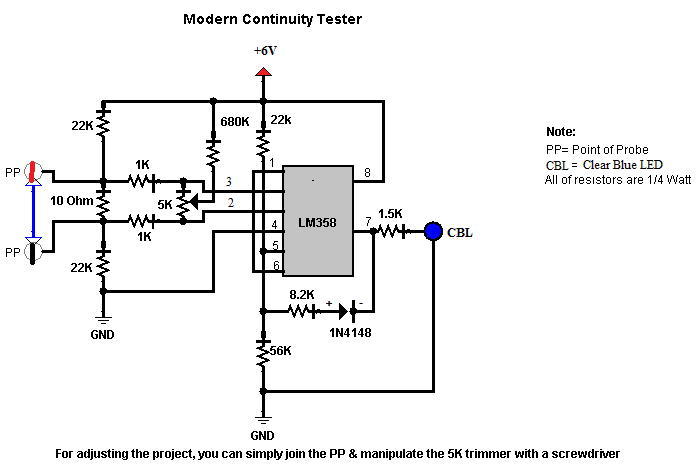 Continuity Tester Circuit
