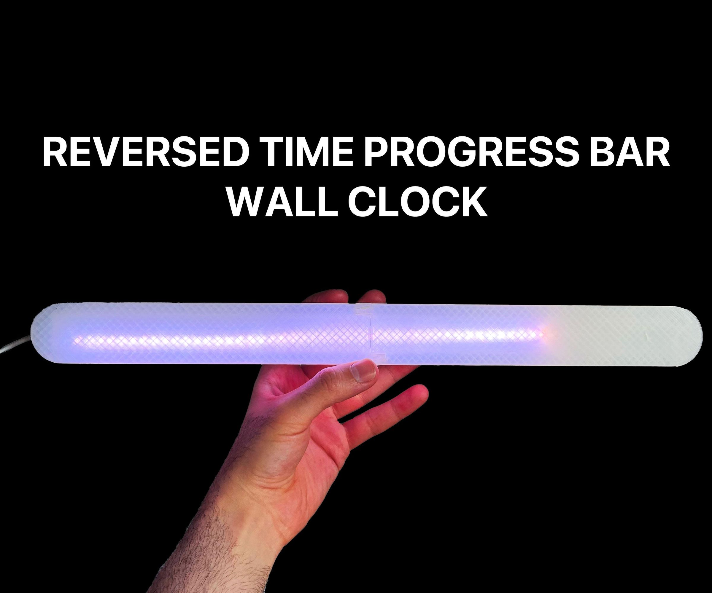 Reversed Time Progress Bar Wall Clock : 4 Steps (with Pictures ...