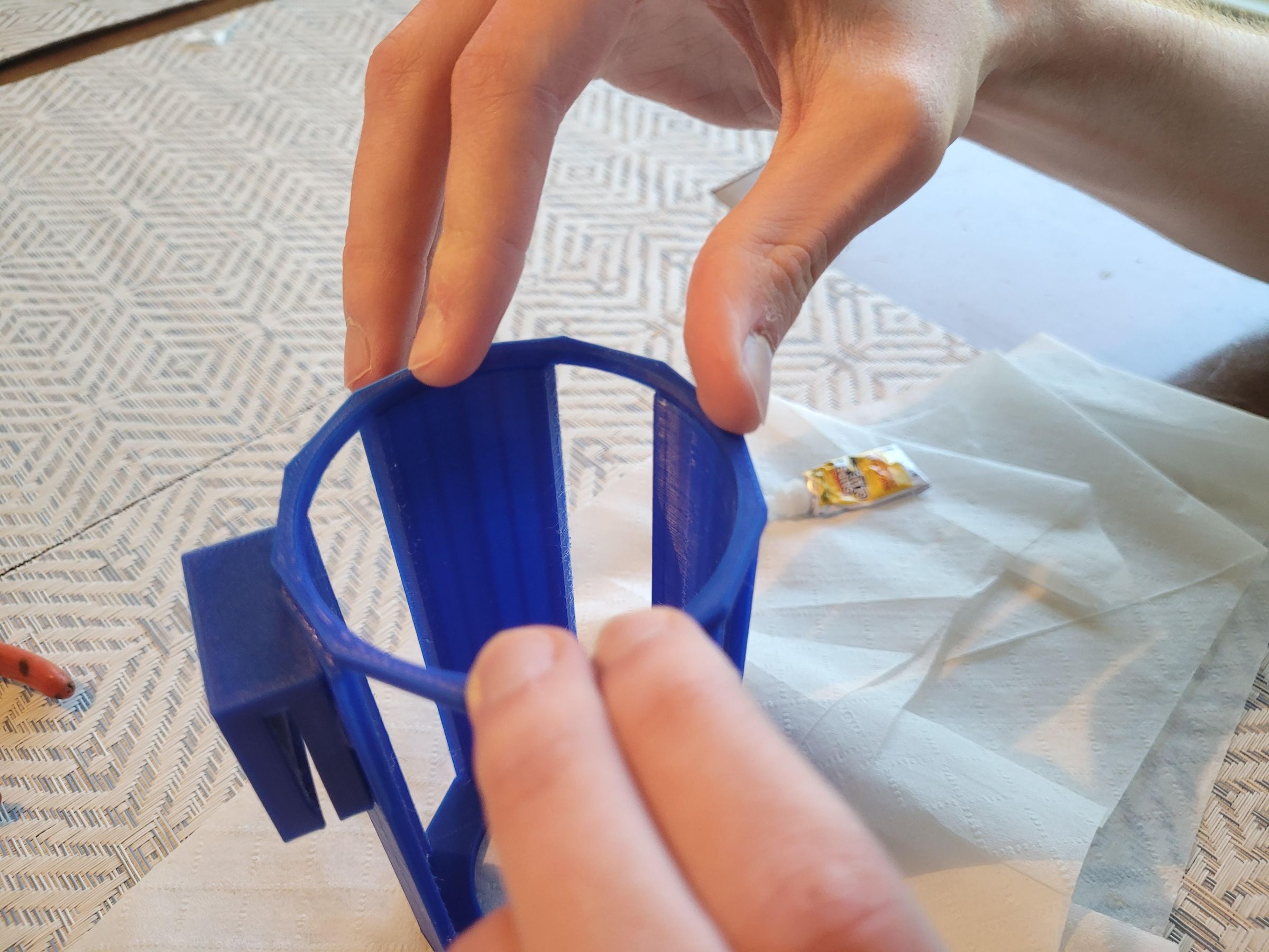 3D Printed Belt Mounted Water Bottle Holder Using Tinkercad : 7 Steps ...