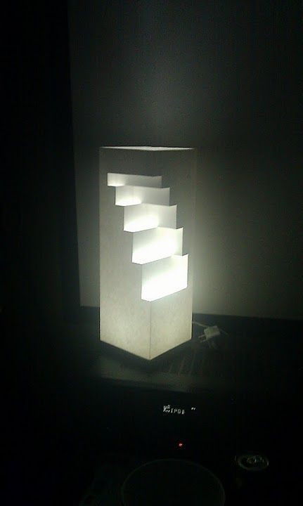 Geometric Cut Paper Table Lamp : 8 Steps (with Pictures) - Instructables