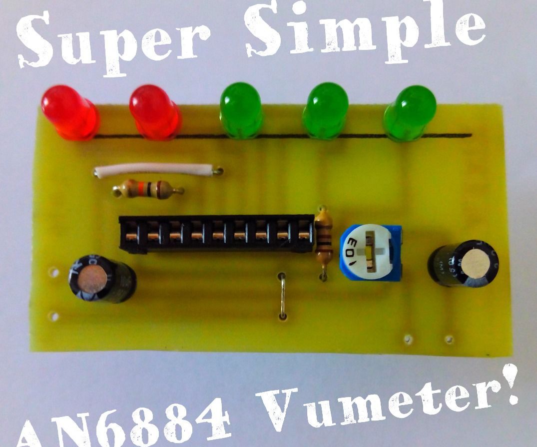 Super Simple AN6884 Vumeter! : 6 Steps - Instructables