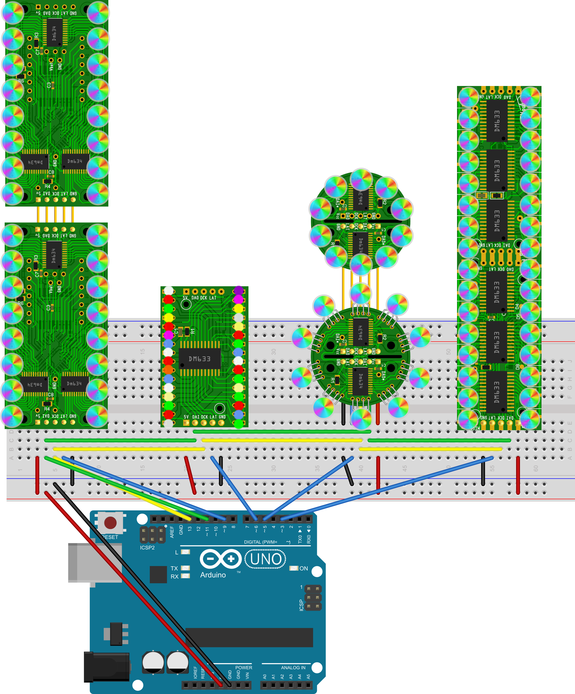 Hundreds of LEDs on Arduino: a New Way From the Past : 6 Steps (with ...