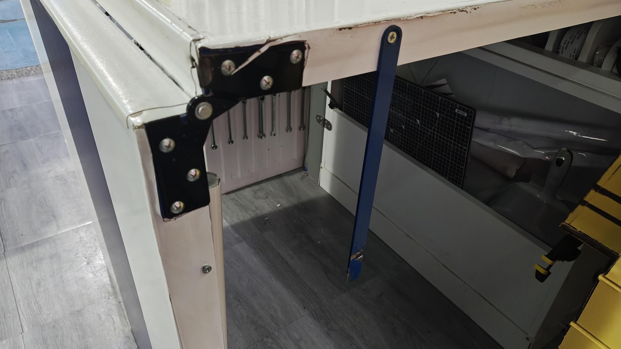 Space-Saving Tool Station & Work Table. : 10 Steps (with Pictures ...