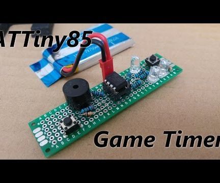 ATTiny85 Game Timer - Get Rid of That Old Hourglass! : 7 Steps - Instructables