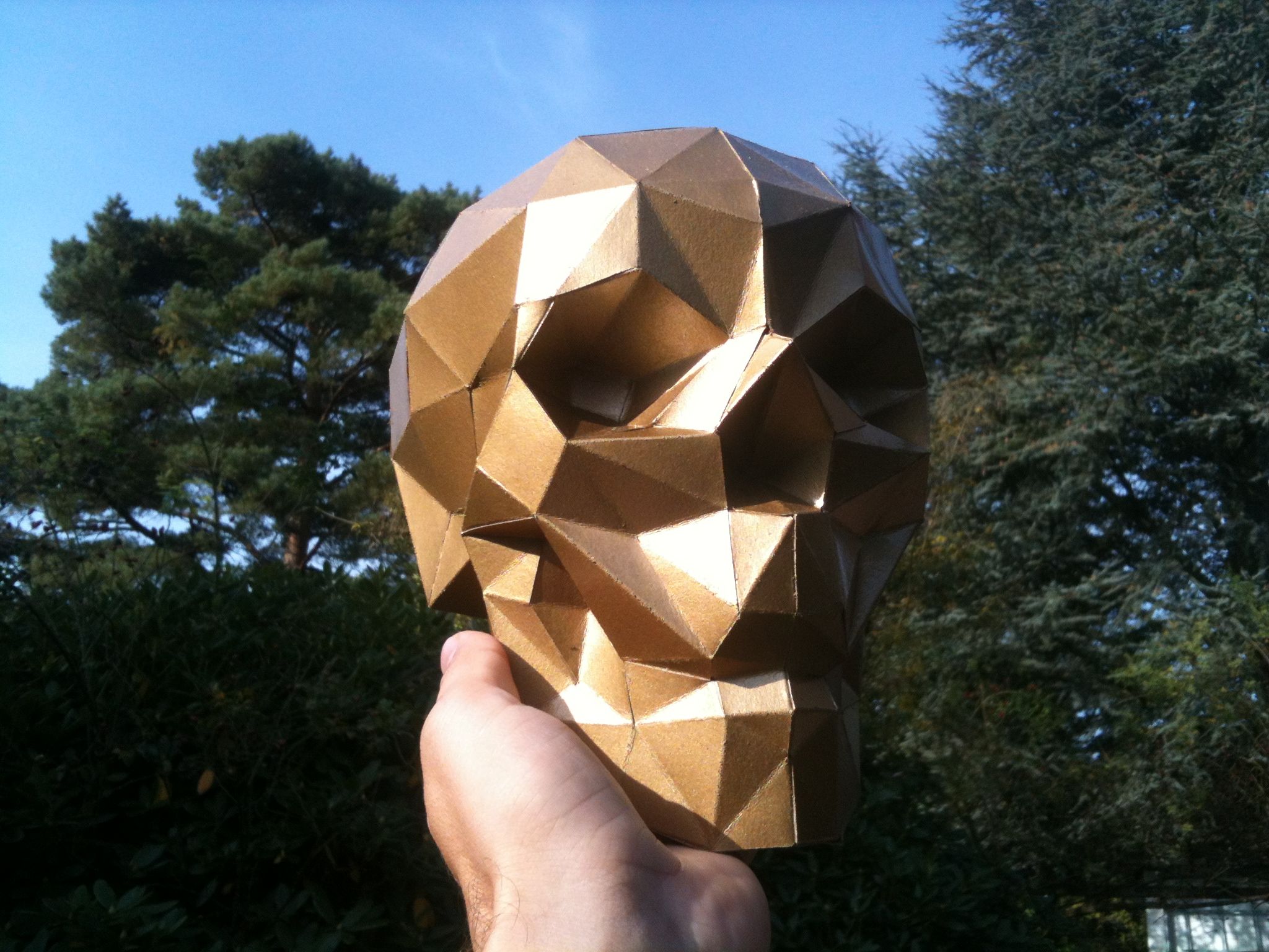 Papercraft Skull With Glowing Eyes : 15 Steps (with Pictures ...