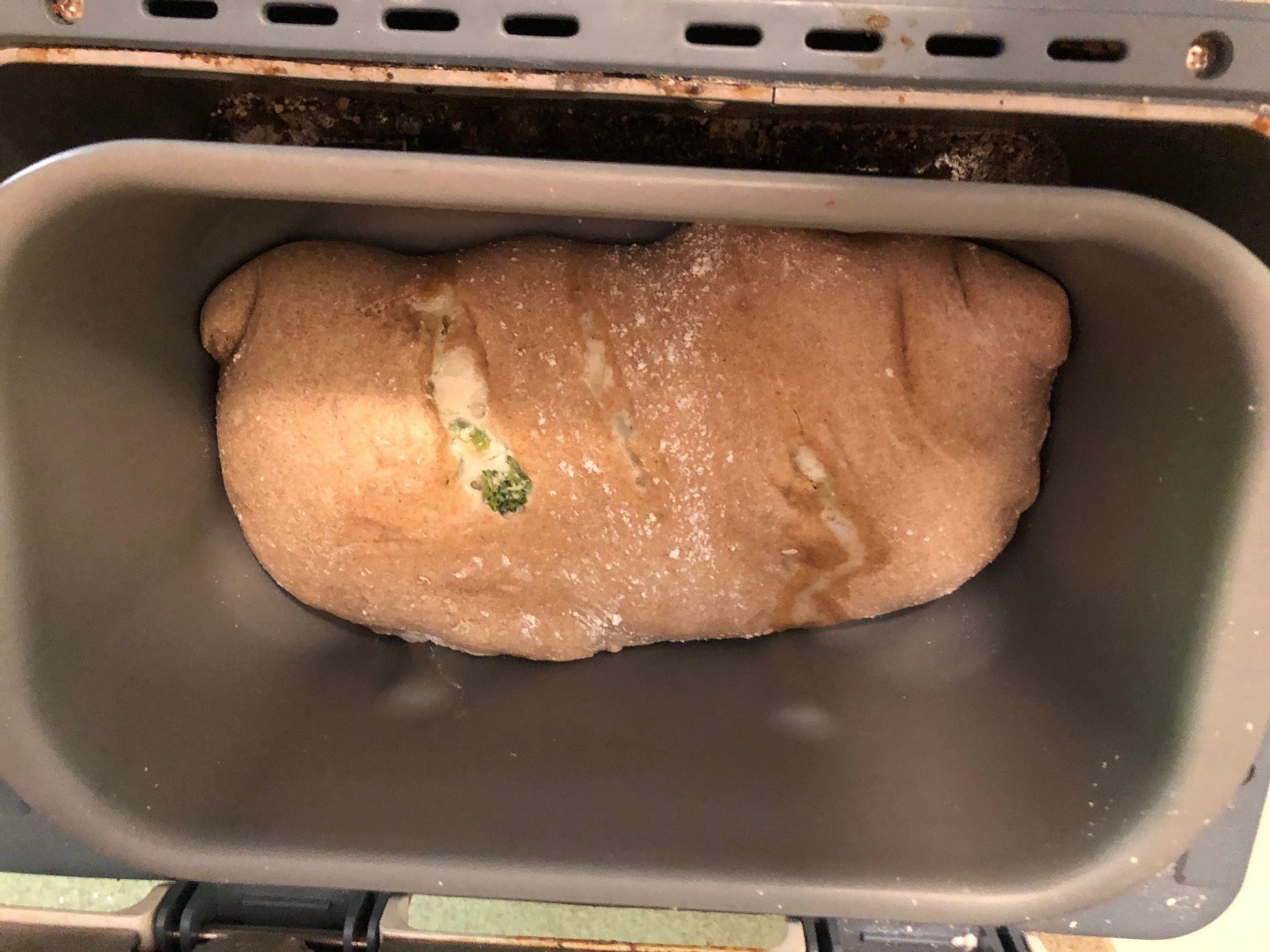 Broccoli, Spinach and Mushroom Calzone in the Bread Machine : 8 Steps ...
