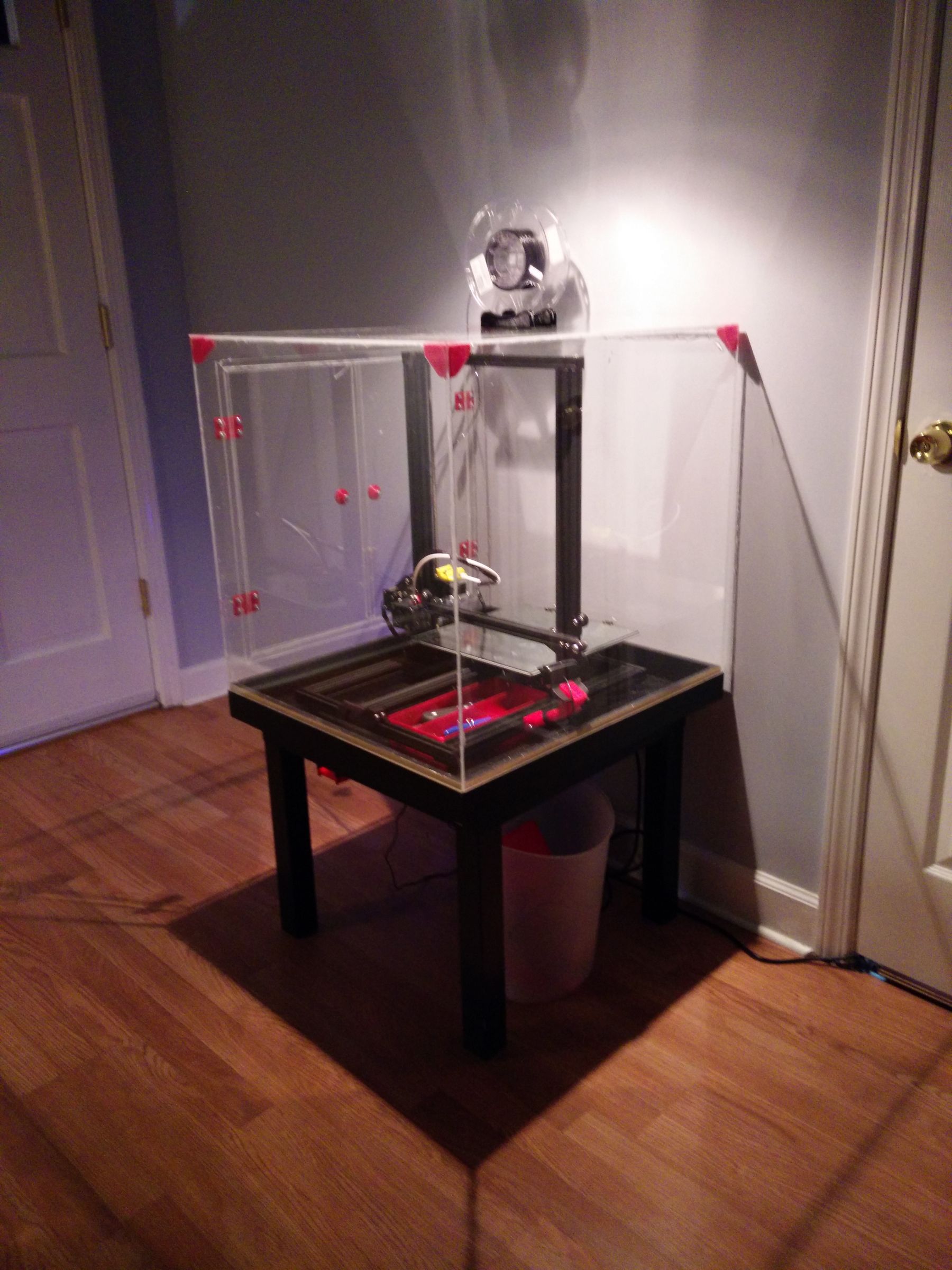 Clear Enclosure for Creality CR-10 3d Printer : 4 Steps (with Pictures ...