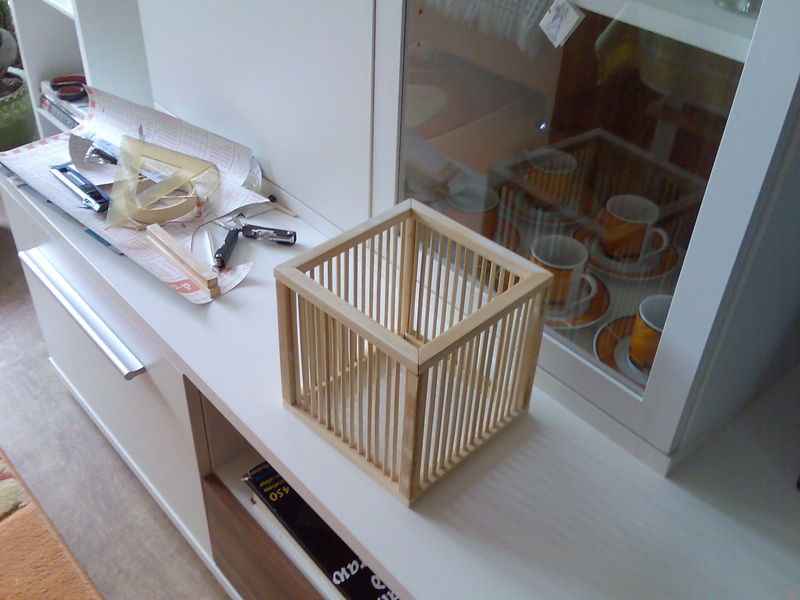 Wood Frame + Chopstick Lampshade : 4 Steps (with Pictures) - Instructables