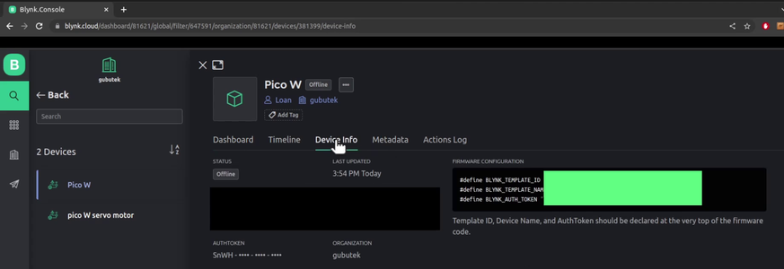 Servo Control With Raspberry Pi Pico W and Blynk App : 6 Steps ... Servo Control With Raspberry Pi Pico W and Blynk App : 6 Steps ...
