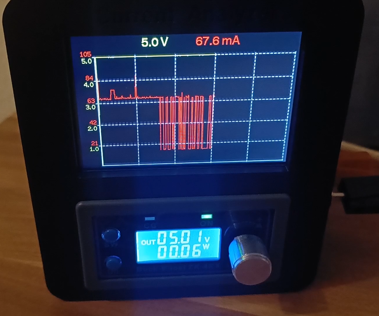 Graphical Current Analyzer With Adjustable Voltage Source : 4 Steps ...