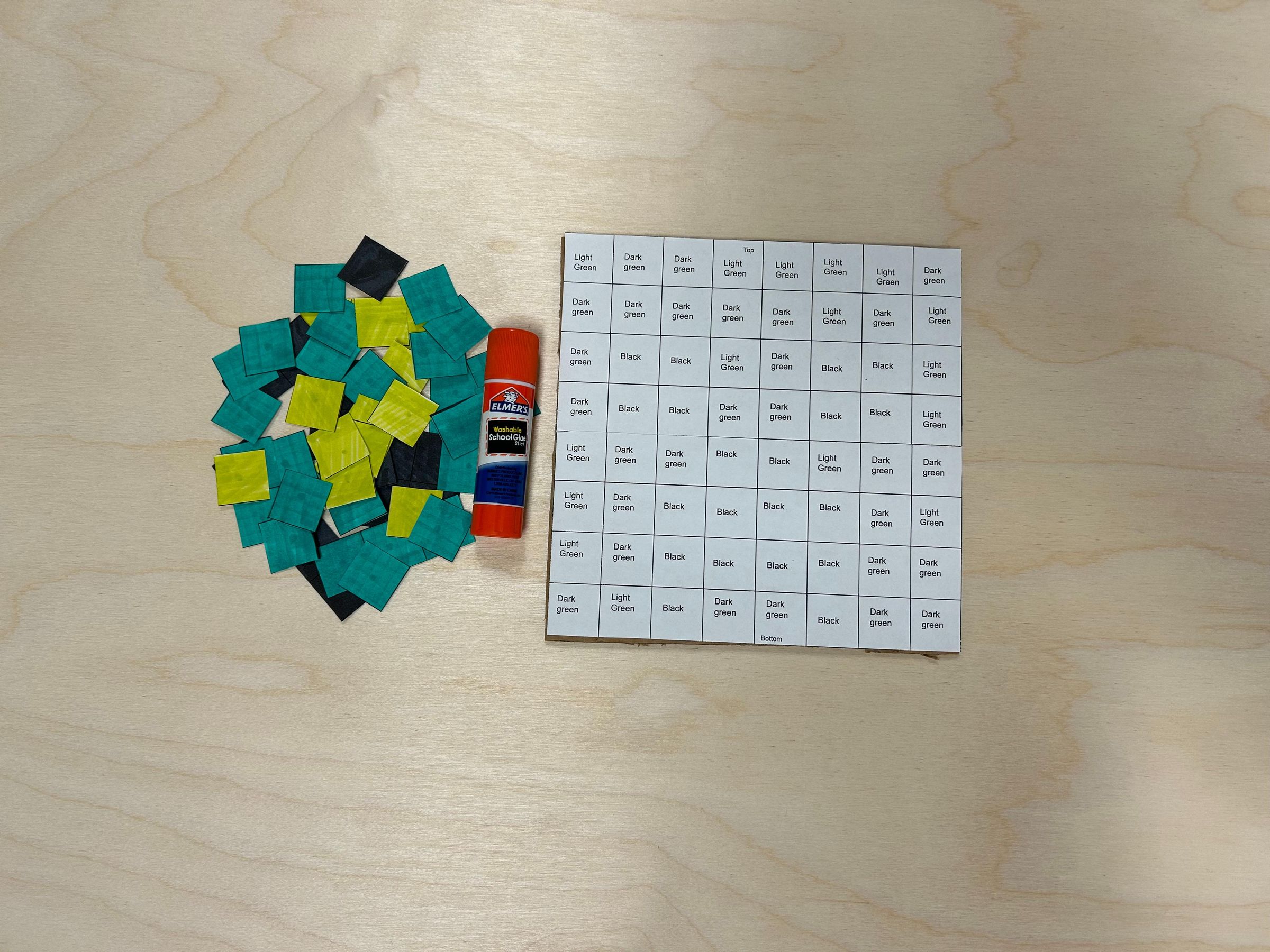 Minecraft Creeper Pixel Art Craft : 5 Steps (with Pictures) - Instructables