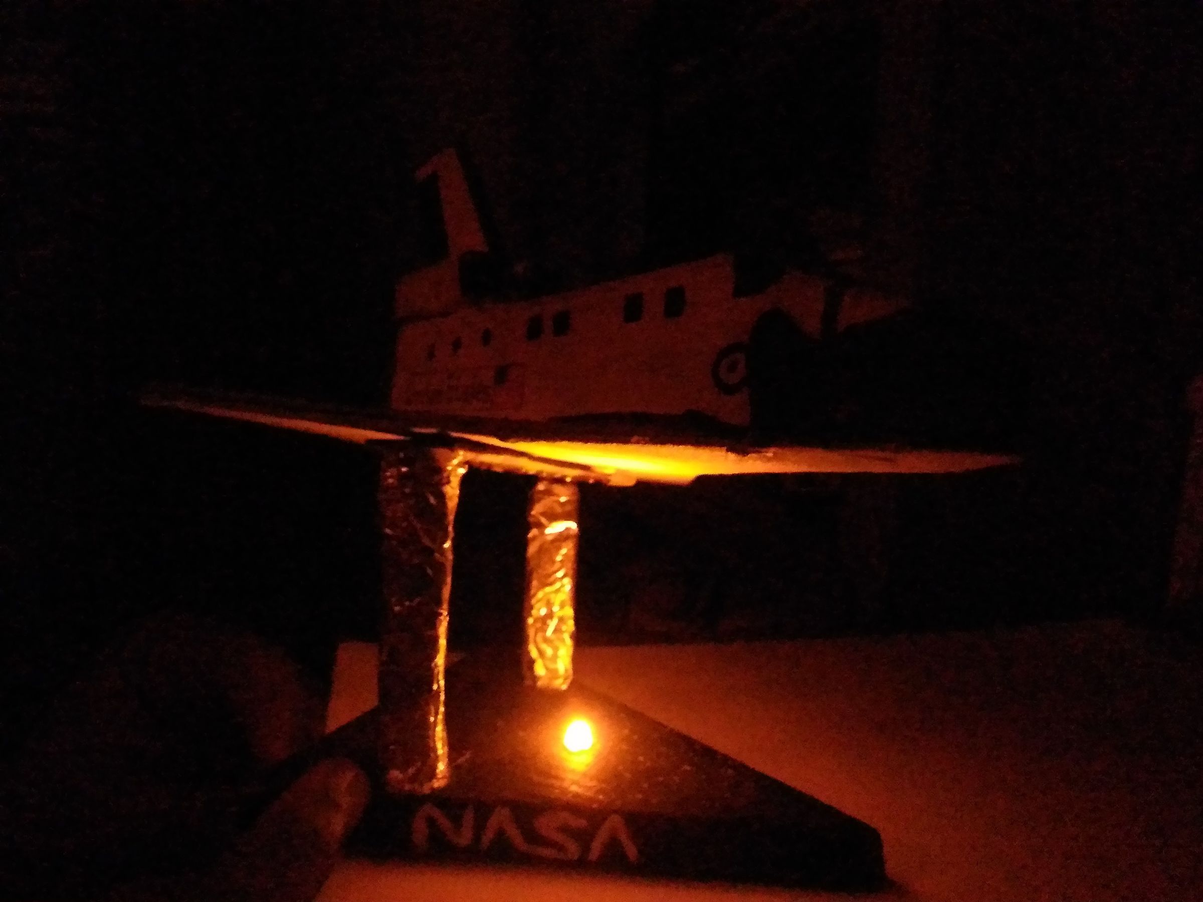 Space Shuttle Atlantis Cardboard Model (With Detachable Cardboard Stand ...