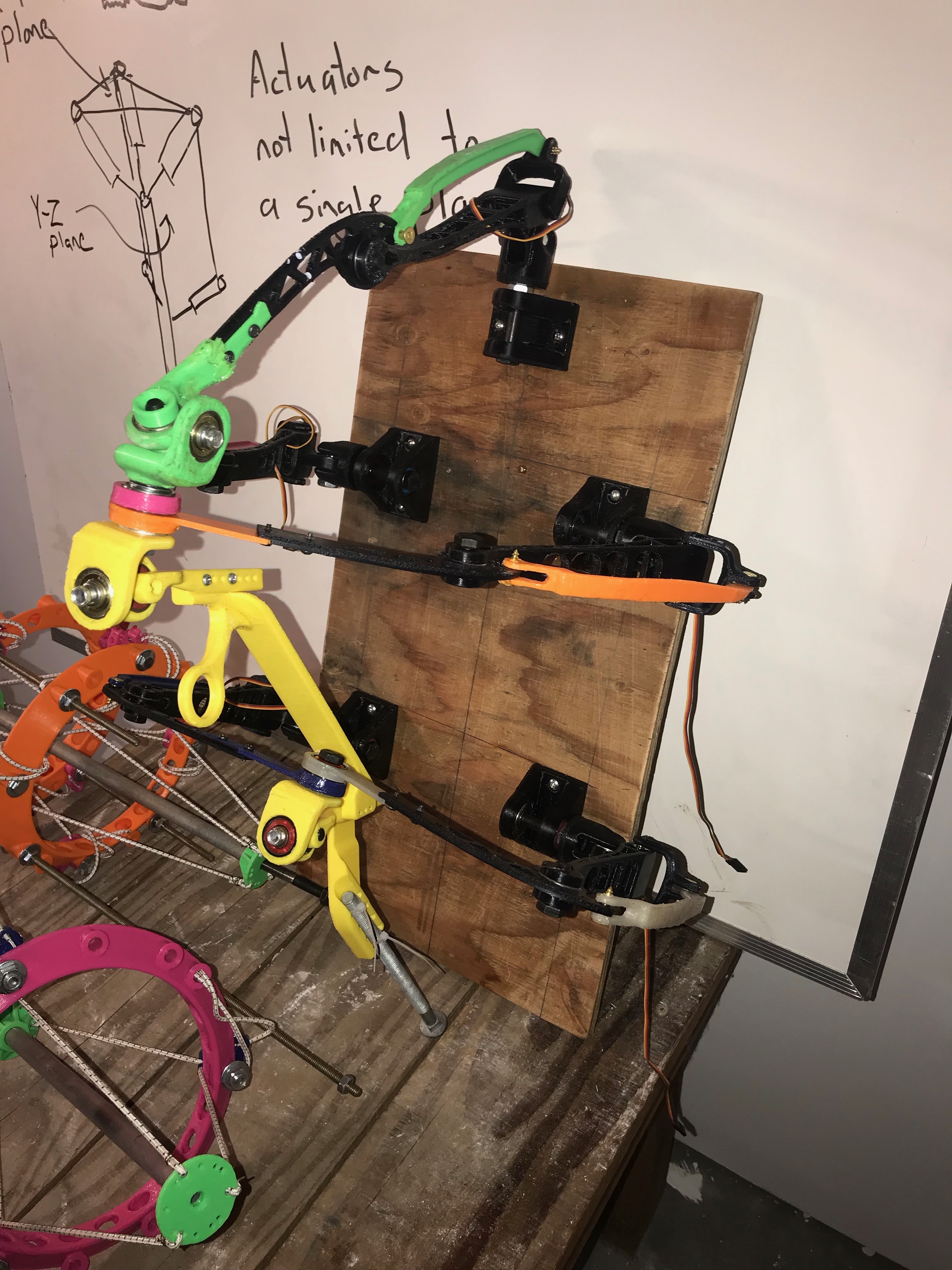 Tensegrity or Double 5R Parallel Robot, 5 Axis (DOF) Inexpensive, Tough ...