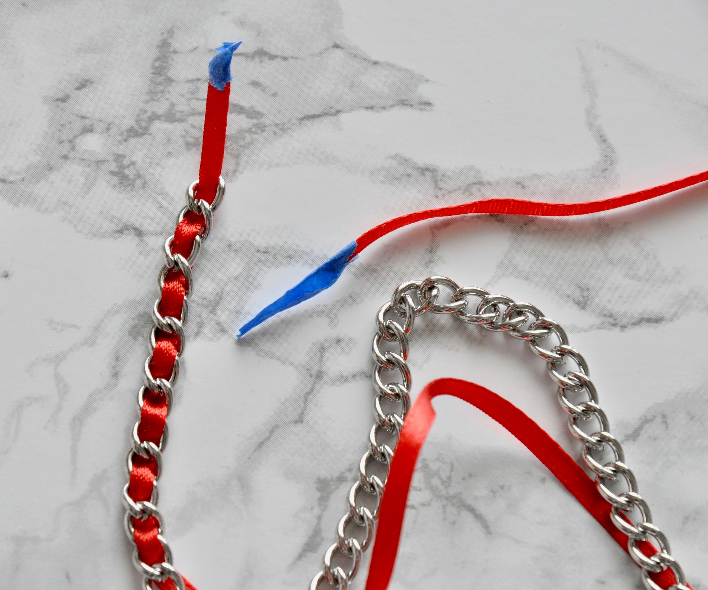 Ribbon Chain Necklace : 7 Steps (with Pictures) - Instructables