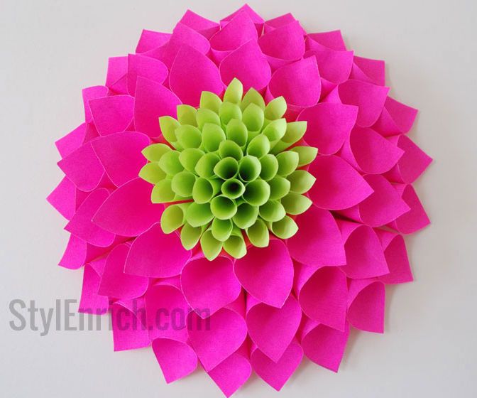 DIY Room Decor With Amazing Dahlia Flower : 6 Steps - Instructables