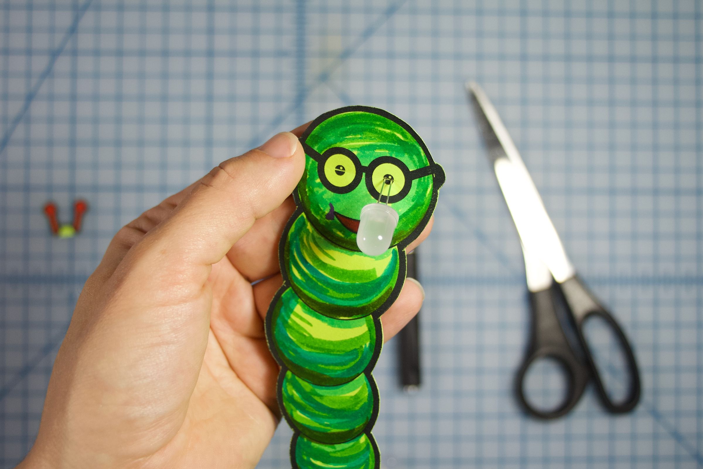 BookWorm Light-Up Book Light and Bookmark : 13 Steps (with Pictures ...