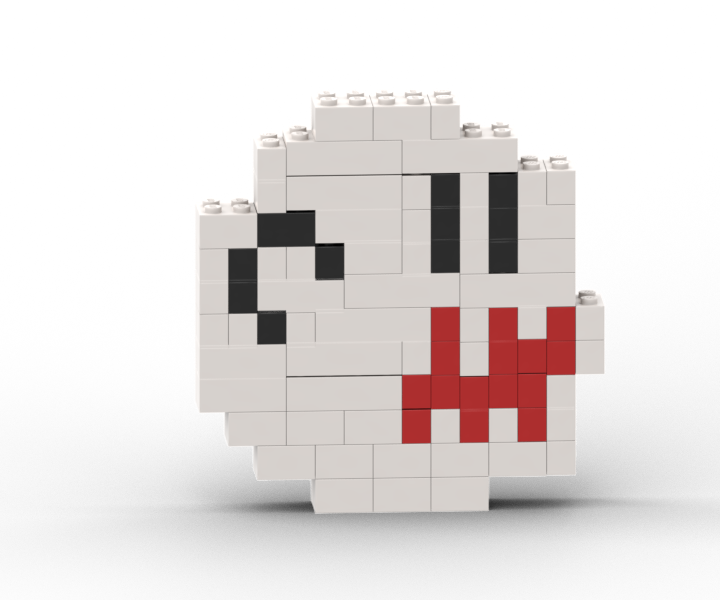 Super Mario Bros Boo Ghost Lego Pixel Art : 14 Steps - Instructables