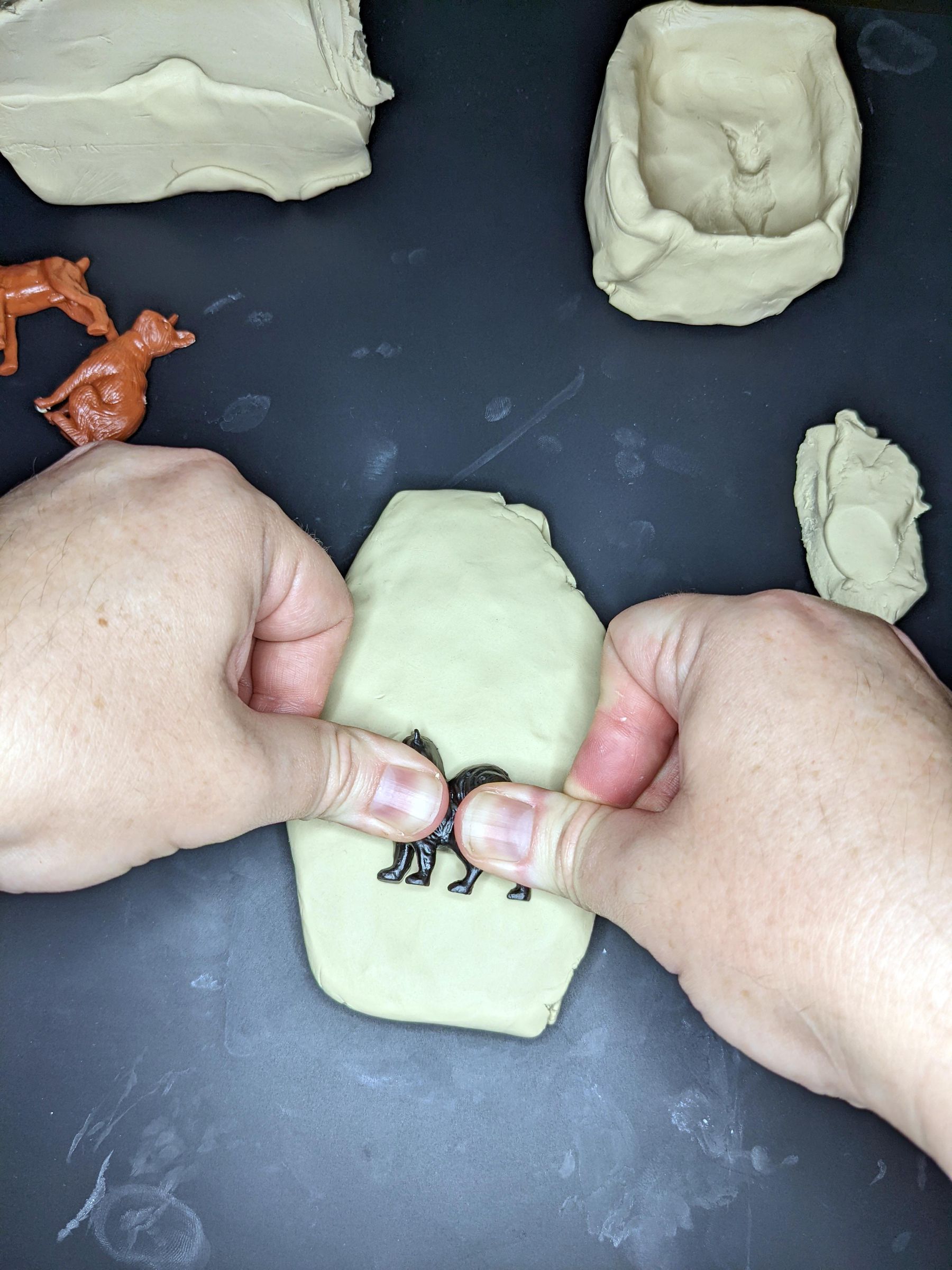Turn Toys Into Ancient Carvings With Concrete and Clay : 4 Steps (with ...