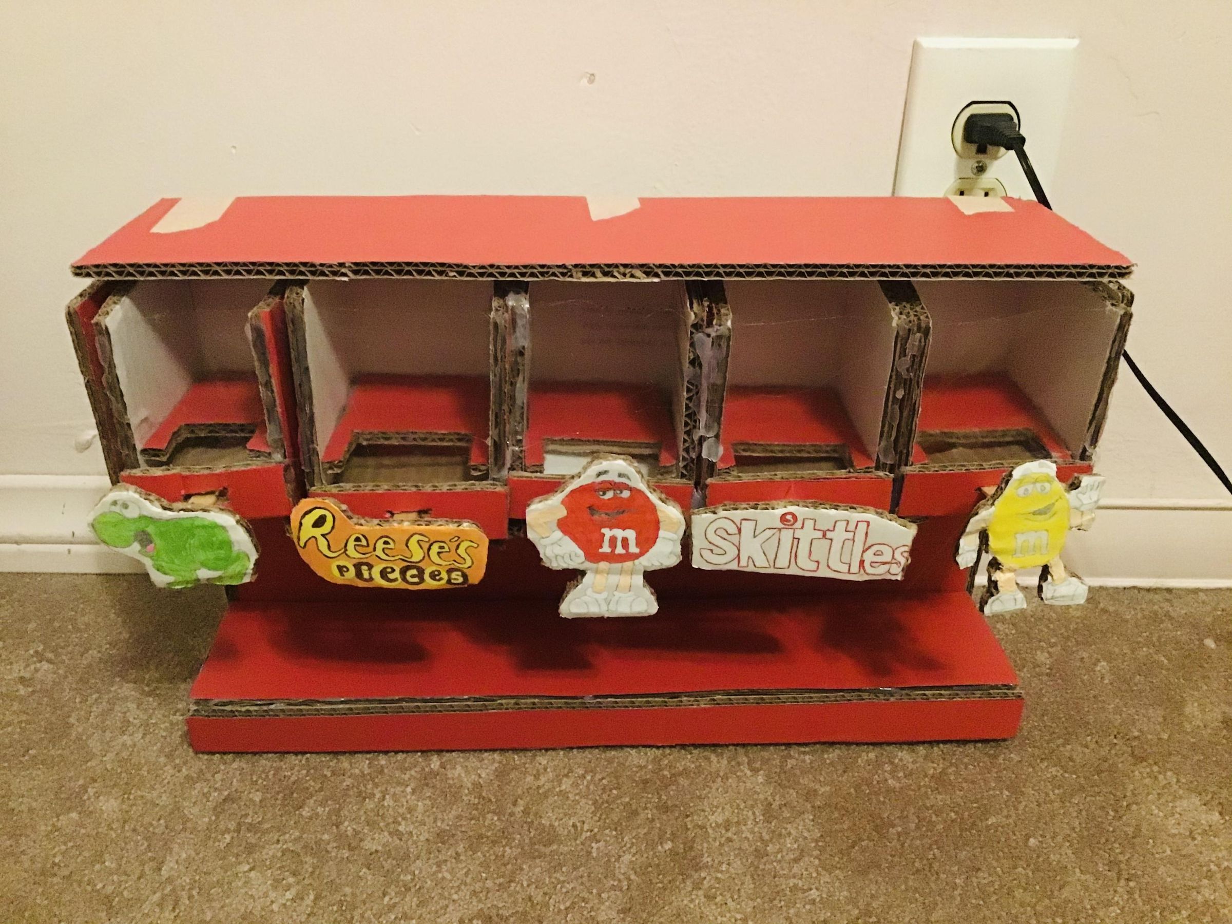 How to Make a Candy Dispenser Out of Cardboard!!! : 11 Steps ...