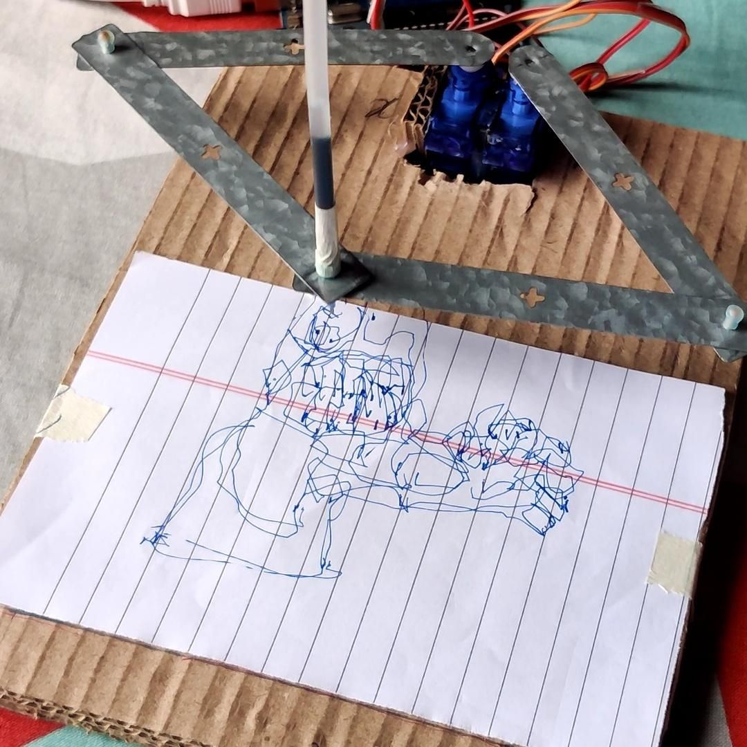 Parallel Arm 2D Plotter Using Servos, Ver-I : 6 Steps - Instructables