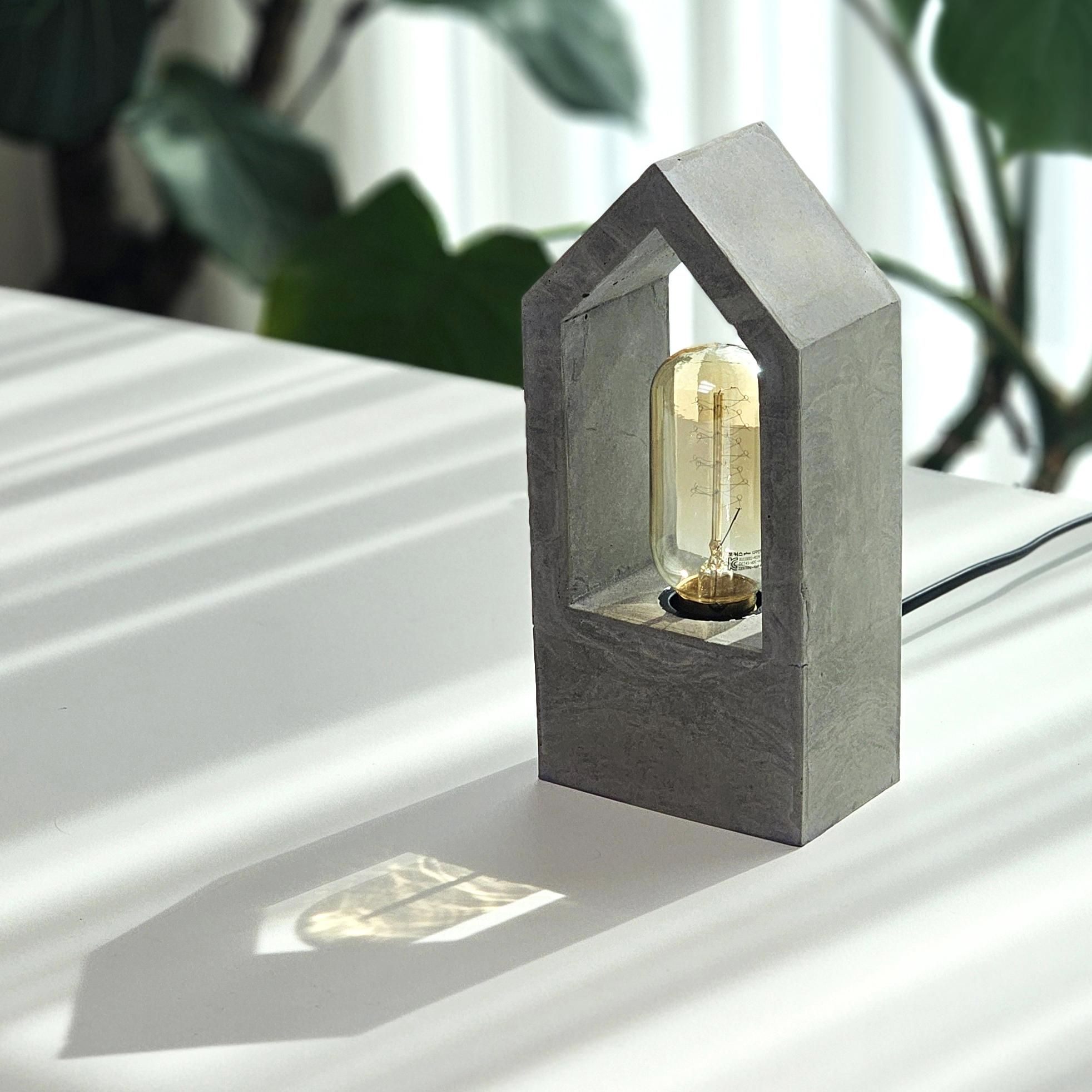 How to Make a House Shaped Lamp Using Concrete : 6 Steps (with Pictures ...