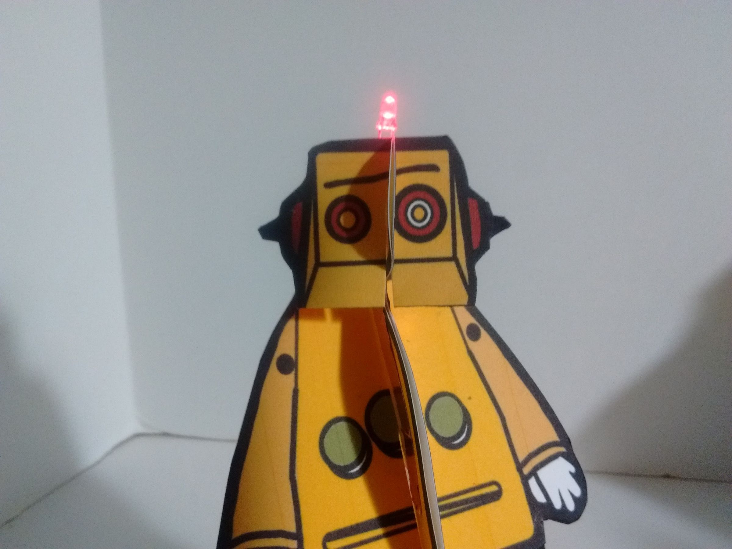 Blinky Paper Robot - 1st Paper Circuit Project : 7 Steps (with Pictures ...