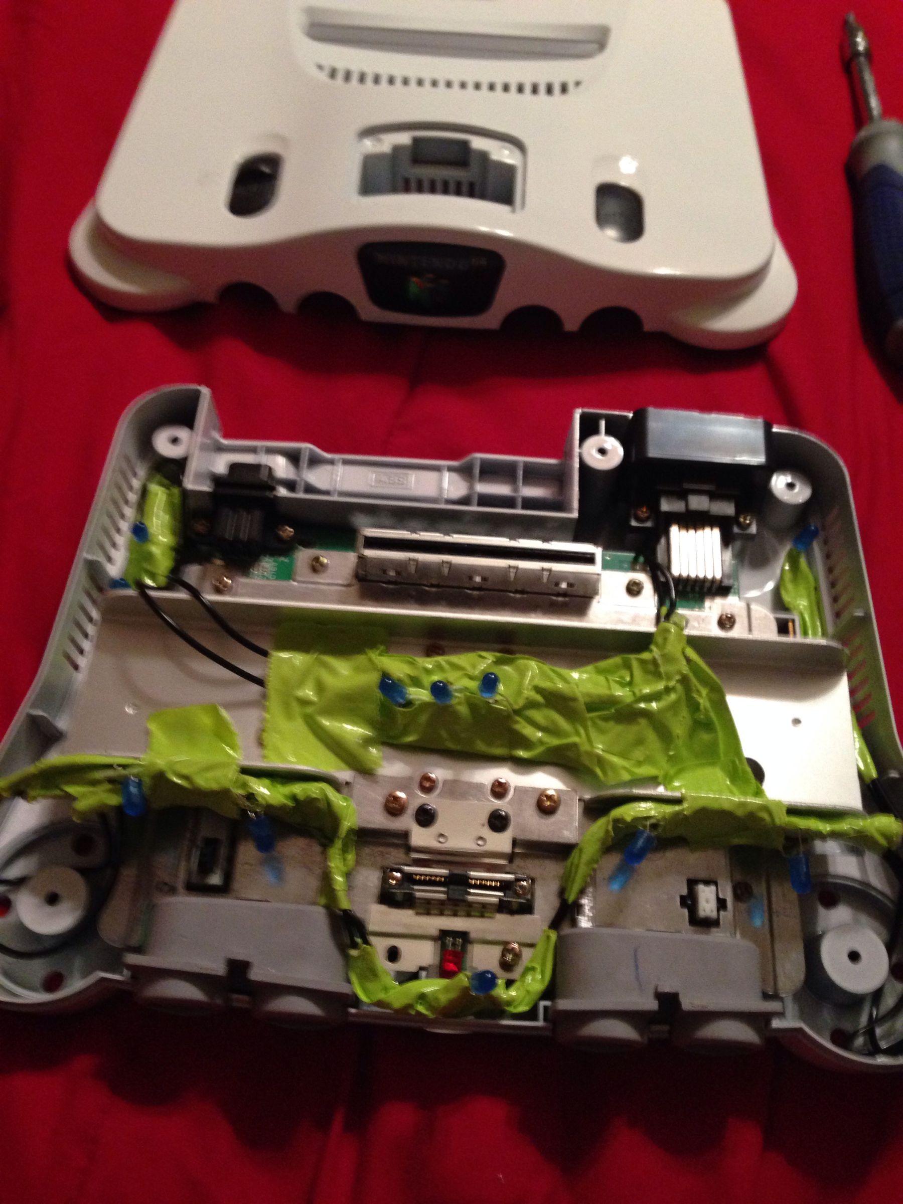 N64 LED 5v Power Source & Front Emblem Removal : 4 Steps - Instructables