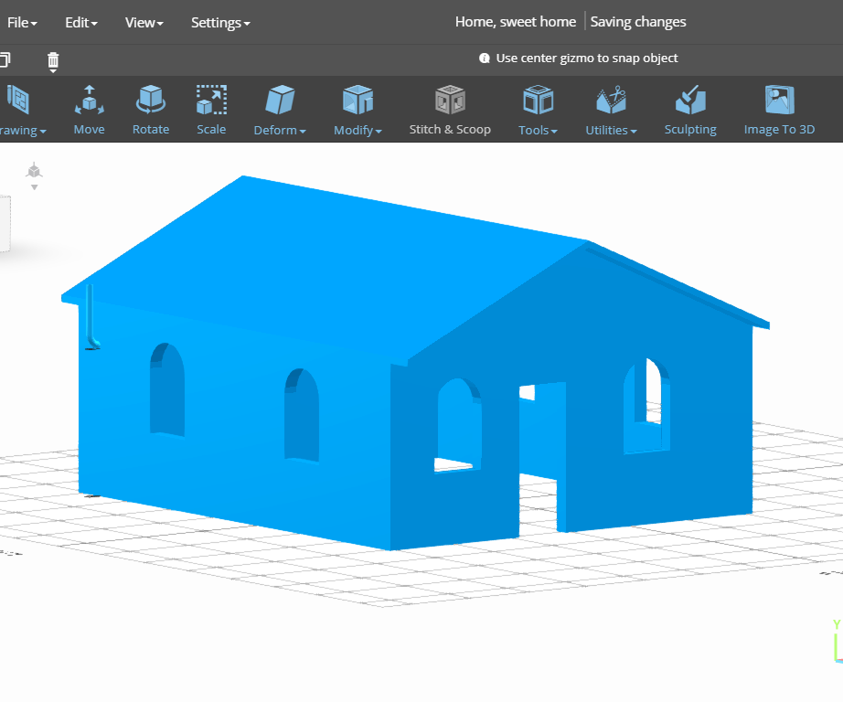 Selfcad Tools Simple House Modeling 22 Steps Instructables