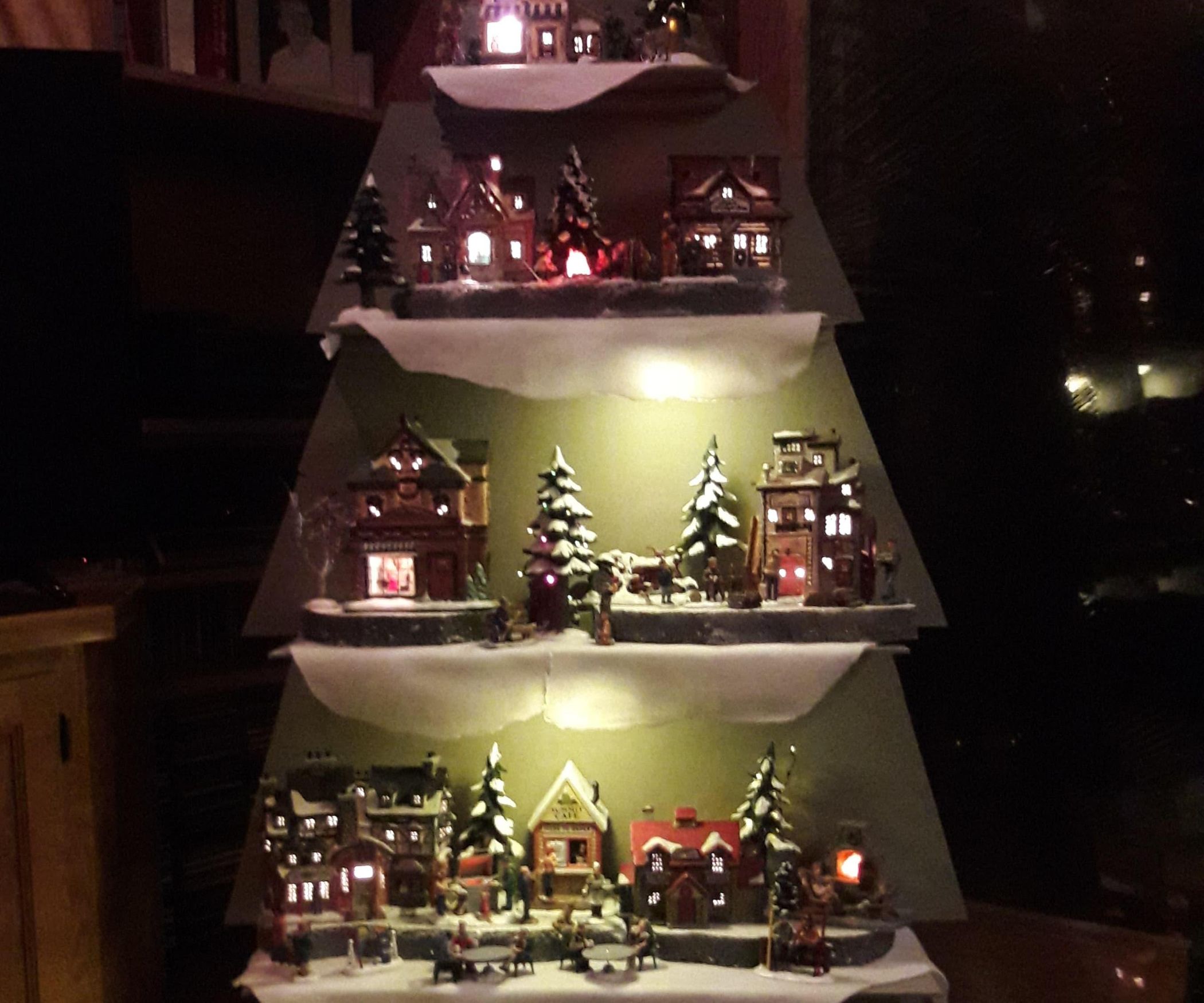 Christmas Tree Snow Village Display : 5 Steps - Instructables