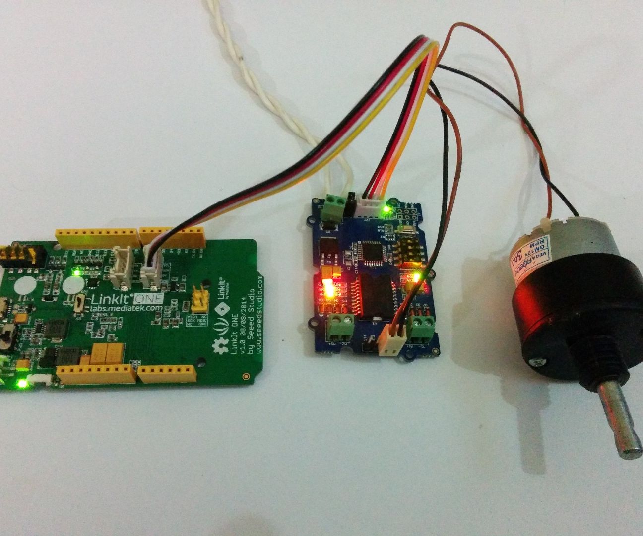 Getting Started With the LinkIt One - DC Motors : 4 Steps - Instructables