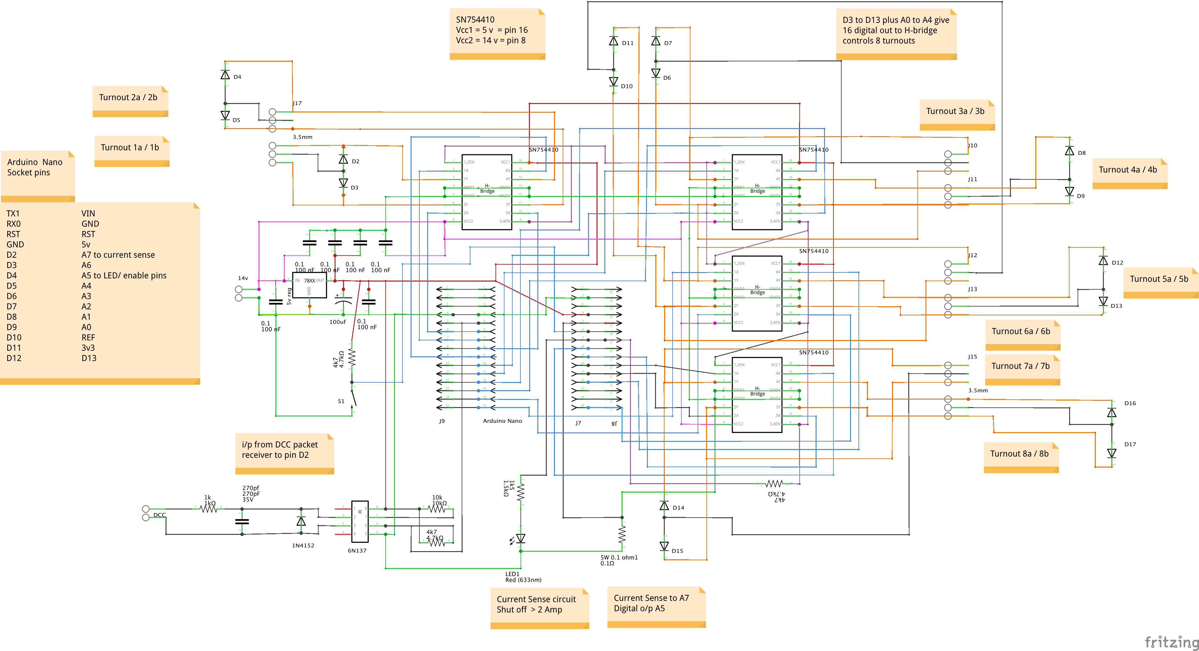 Arduino - Points/turnout/accessory Control V2 : 6 Steps - Instructables