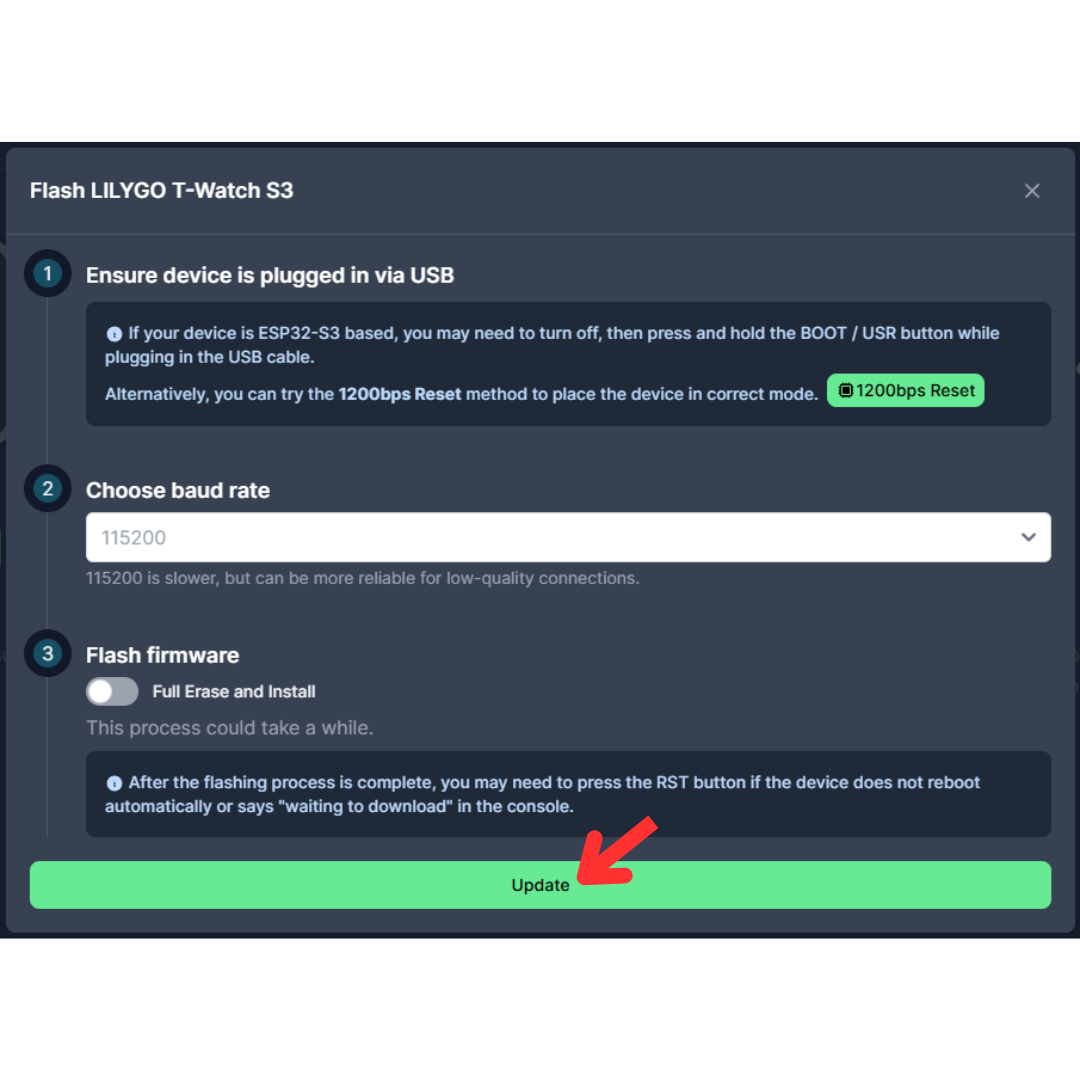 Let's Flash Meshtastic on LilyGo T-Watch S3! : 3 Steps - Instructables