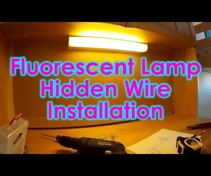 Easy Hidden Wire Fluorescent Desk Lamp Installation : 4 Steps (with ...