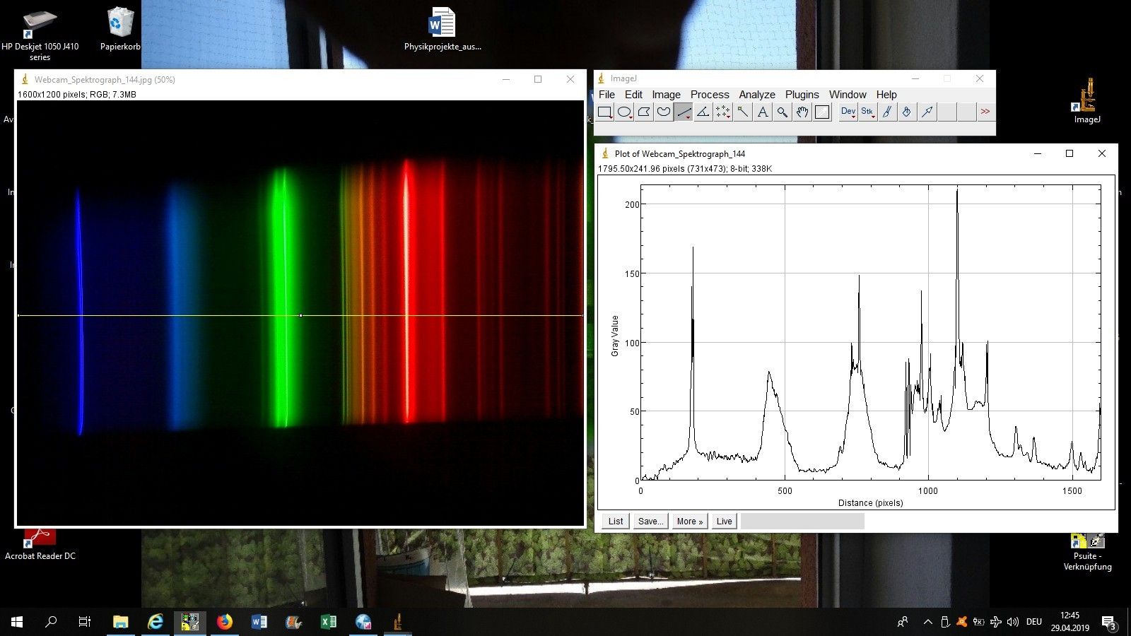 A Homemade Webcam-spectrometer for Emission and Absorption Spectra : 4 ...