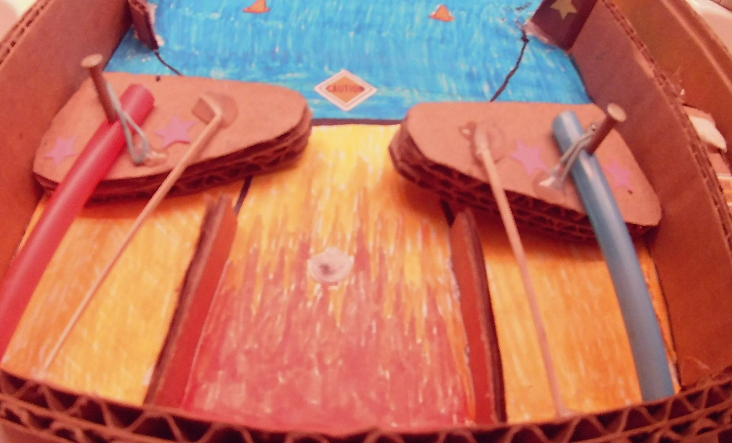 Easy Recycled Cardboard Tabletop Pinball Game : 8 Steps - Instructables