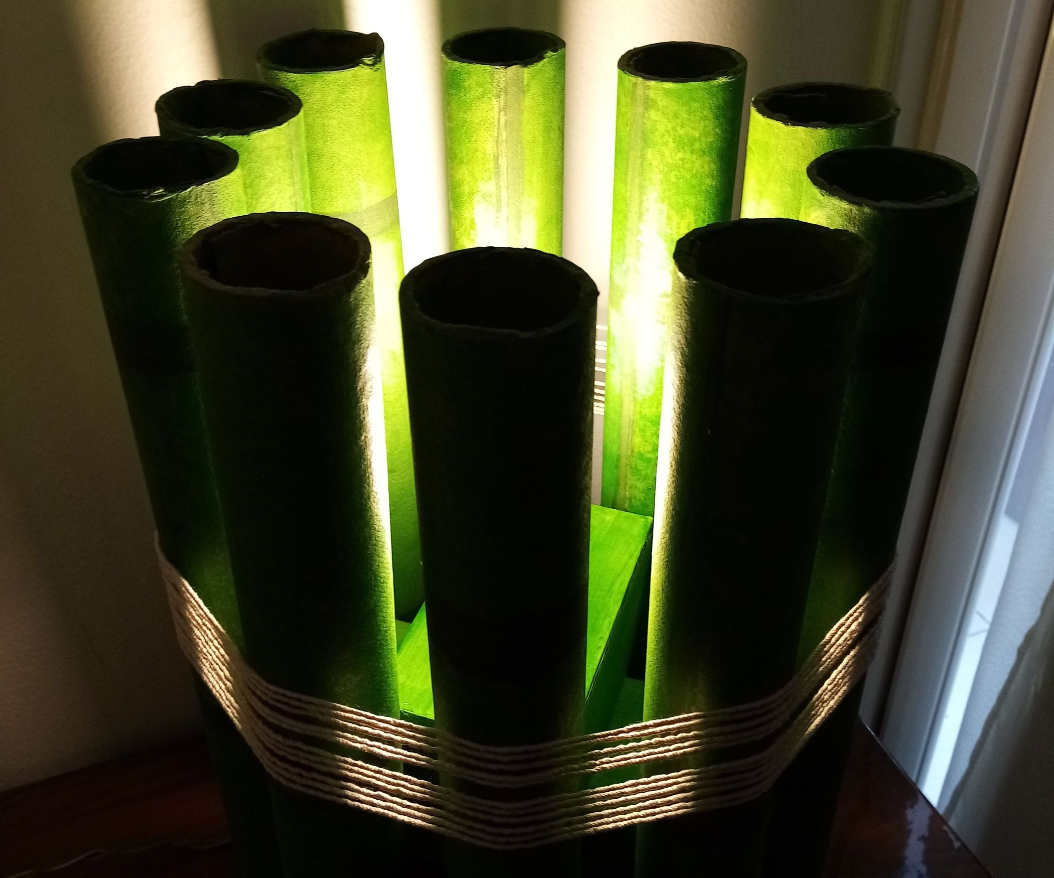 Bamboo Lamp (from Cardboard) : 4 Steps (with Pictures) - Instructables