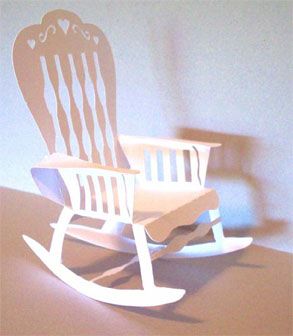 How to Make a Paper 3d Rocking Chair 5" High : 6 Steps - Instructables