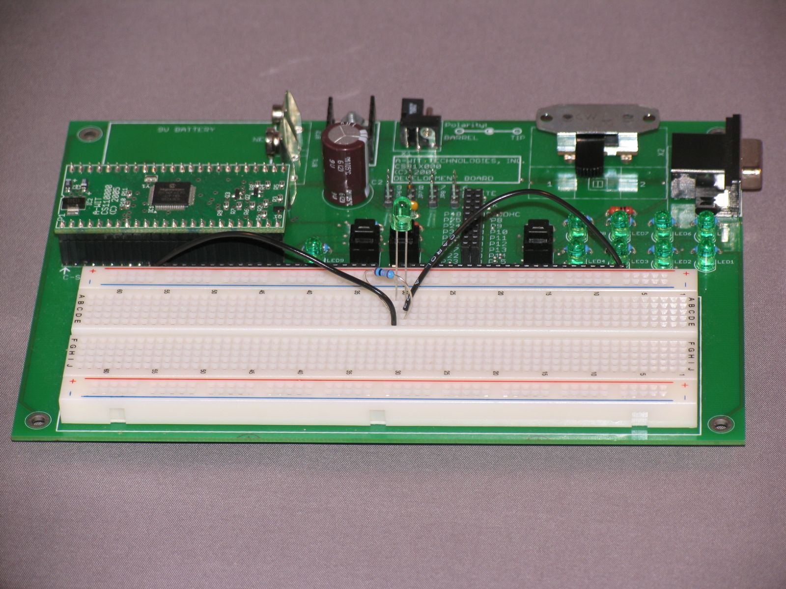 Lighting a Light Emitting Diode (LED) With the C Stamp Microcontroller ...