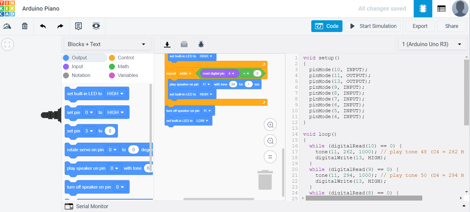 Mini Piano Using Arduino : 4 Steps - Instructables