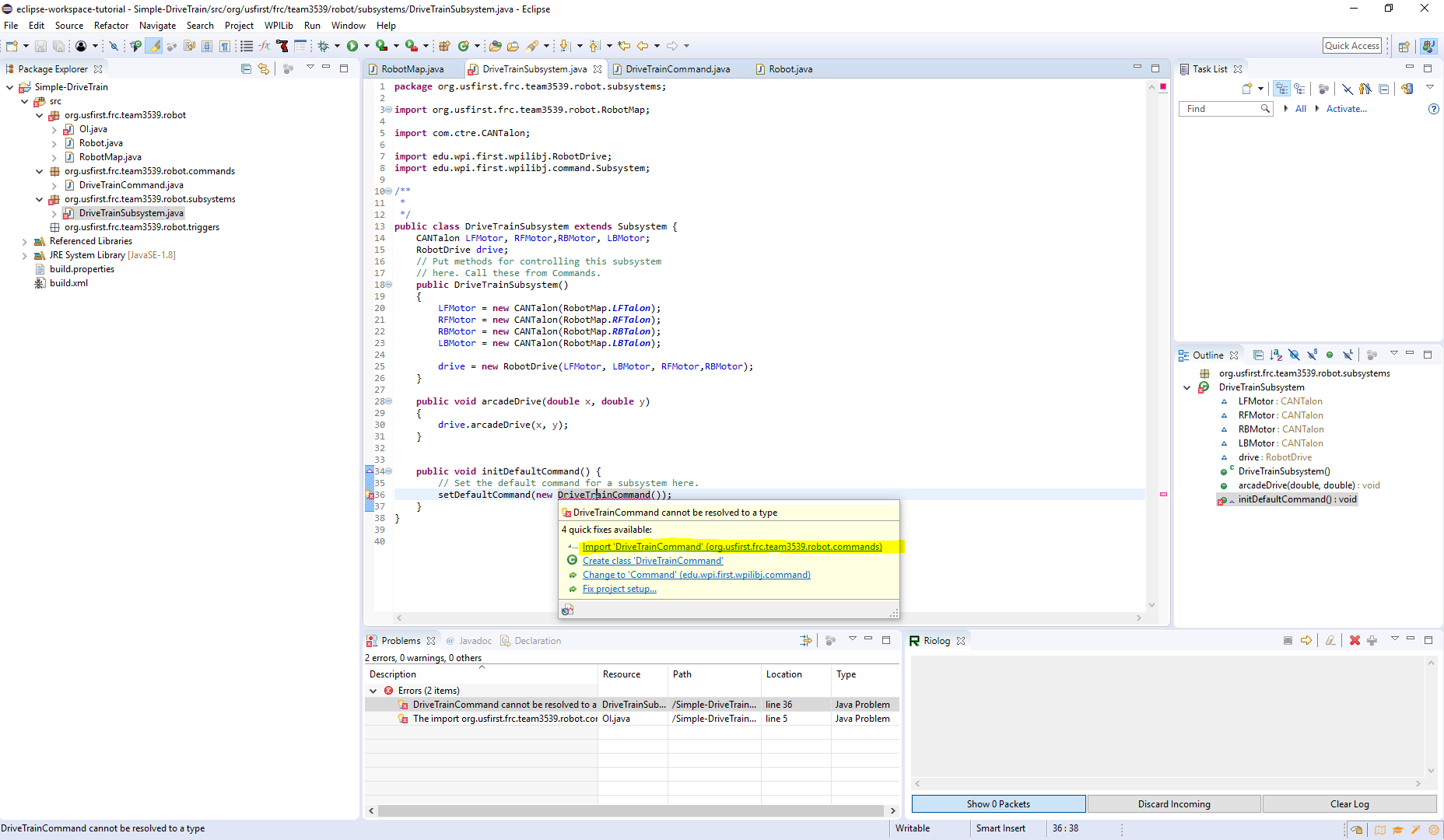 How to Write a Simple Drivetrain for FRC (Java) : 12 Steps (with ...
