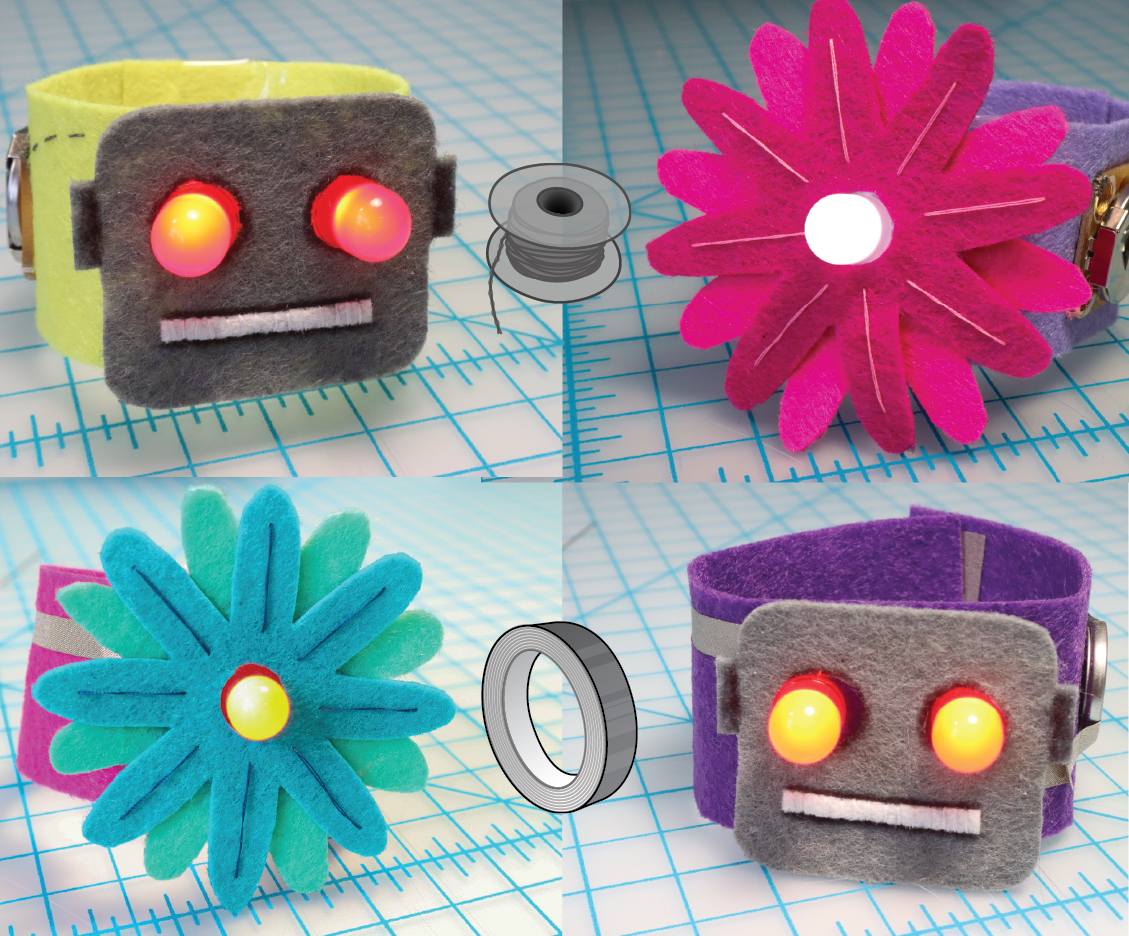 Simple Wearable Projects: Light-Up Bracelets, 4 Ways : 13 Steps (with ...