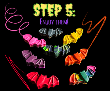Bat Crayons: a Scary-Easy Crayon DIY! : 5 Steps (with Pictures ...
