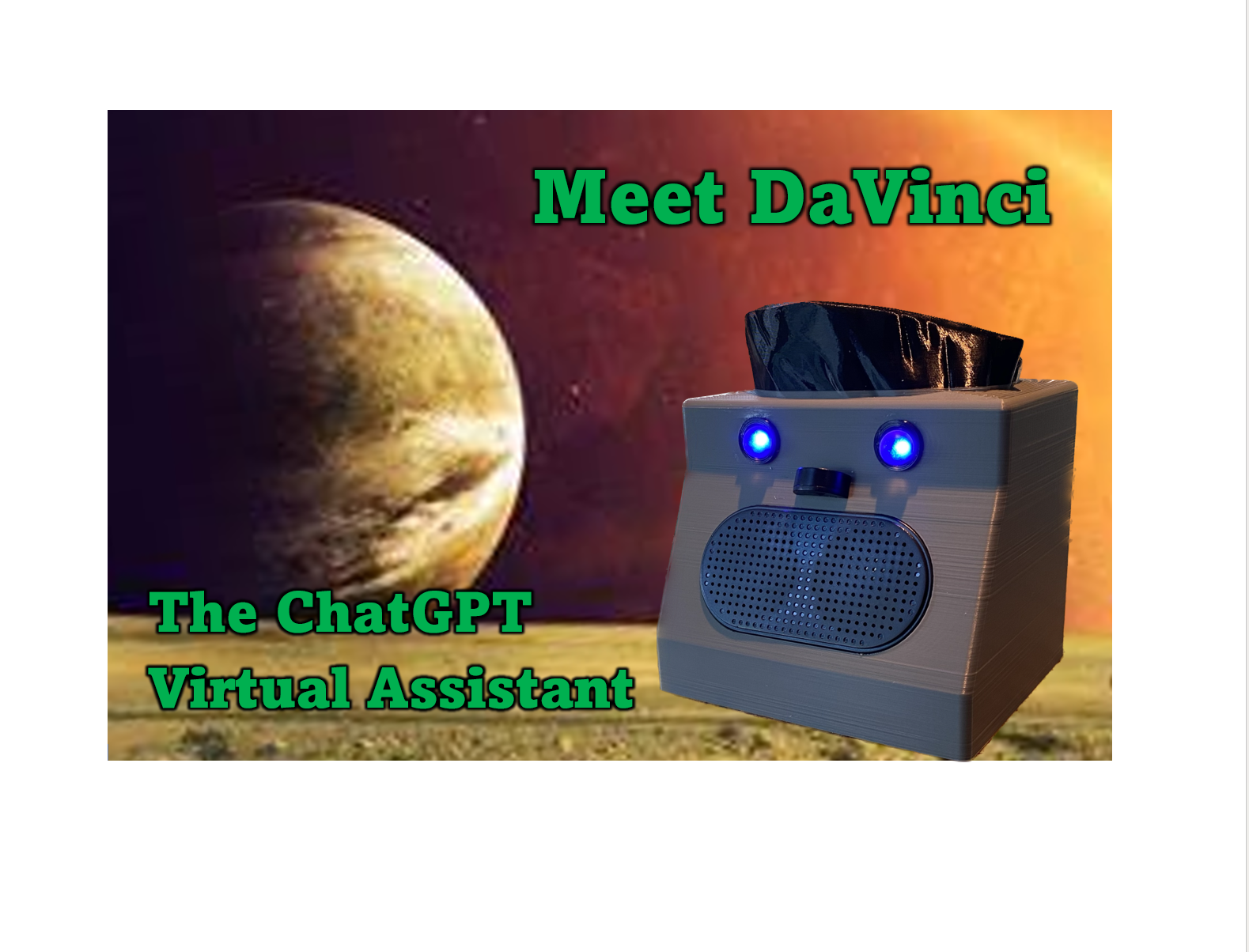 DaVinci - the ChatGPT AI Virtual Assistant You Can Talk To : 9 Steps - Instructables