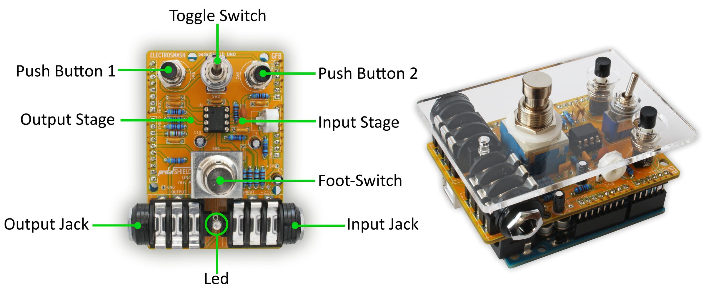 Arduino UNO Guitar Pedal - Open Hardware. : 4 Steps - Instructables