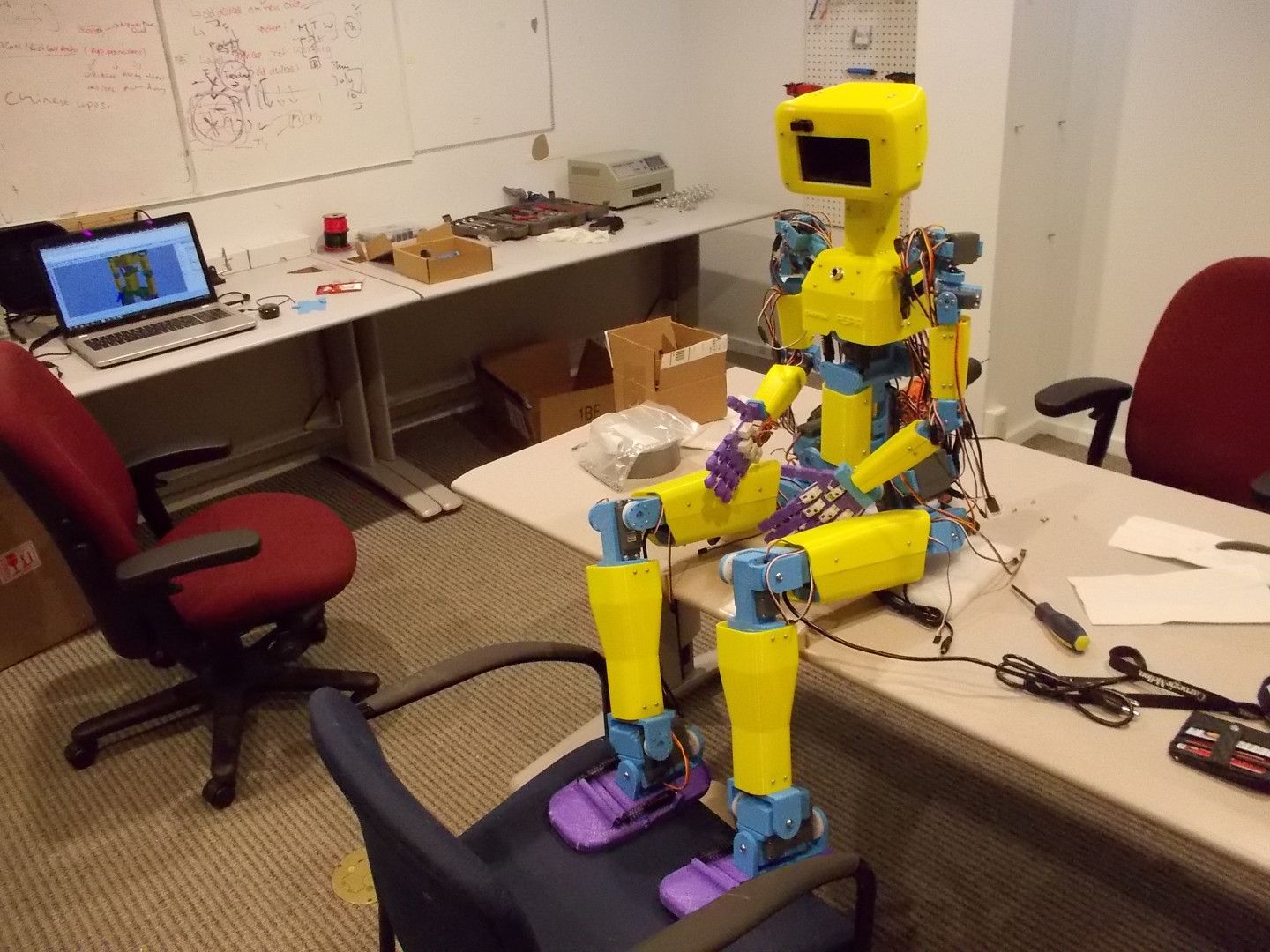 ASPIR: Full-Size 3D-Printed Humanoid Robot : 80 Steps (with Pictures ...