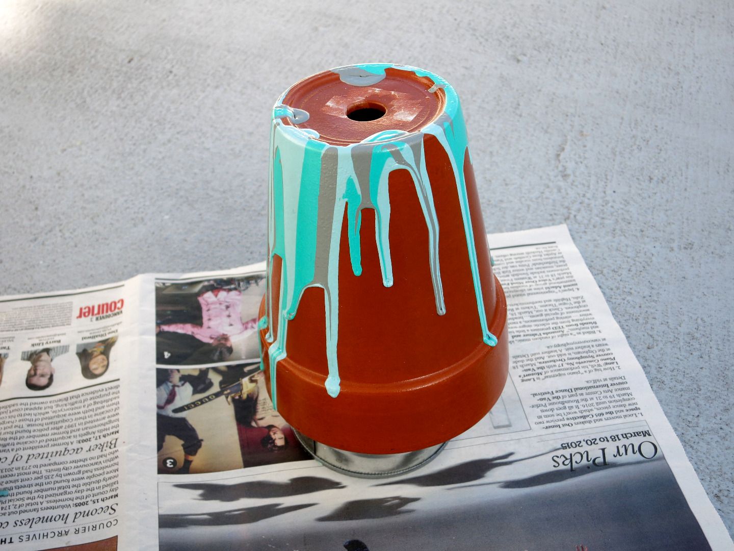 Drip Paint Flower Pot : 4 Steps (with Pictures) - Instructables