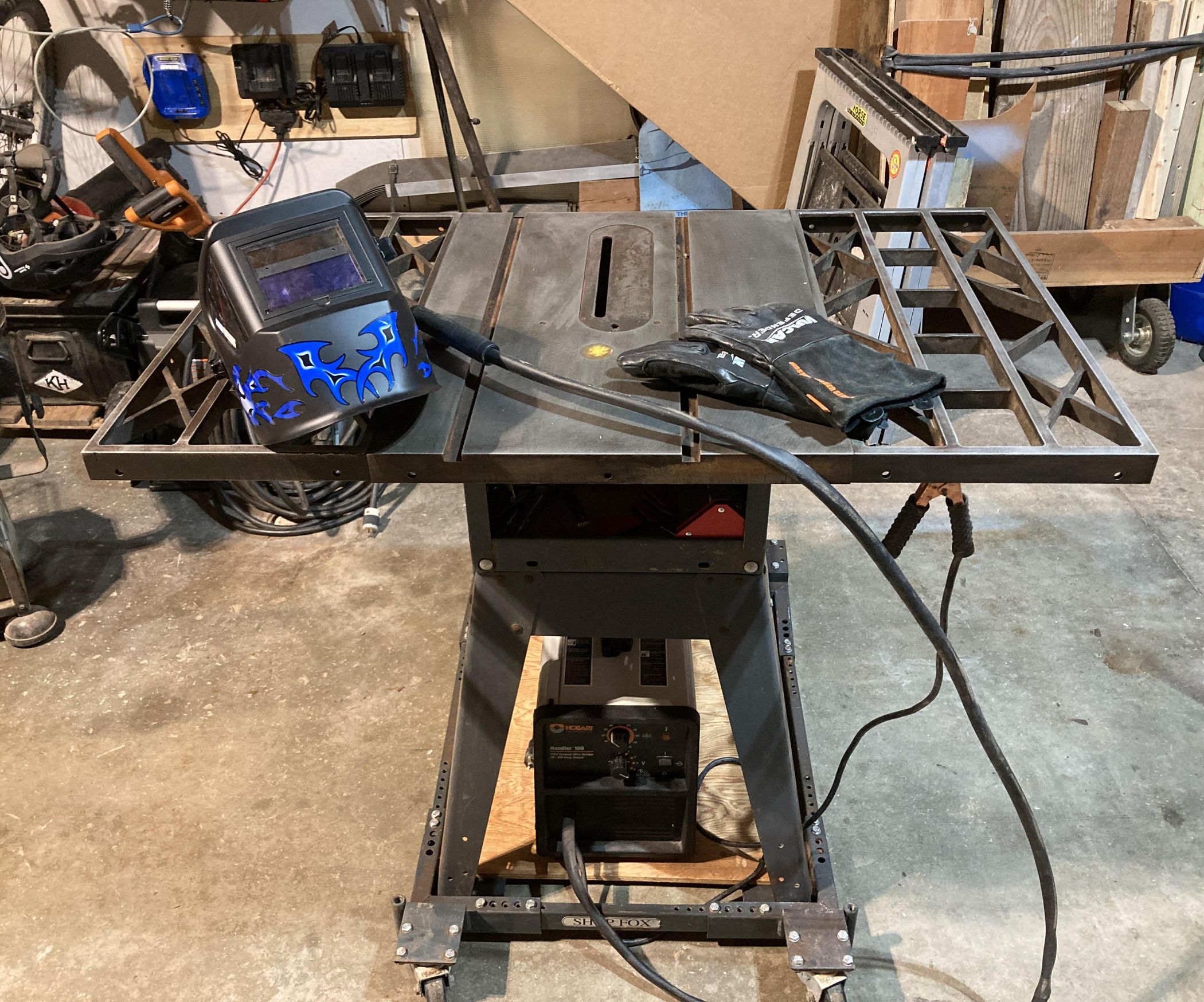 From Sawdust to Sparks: Transform an Old Table Saw Into a Budget-Friendly Welding Table : 7 ...