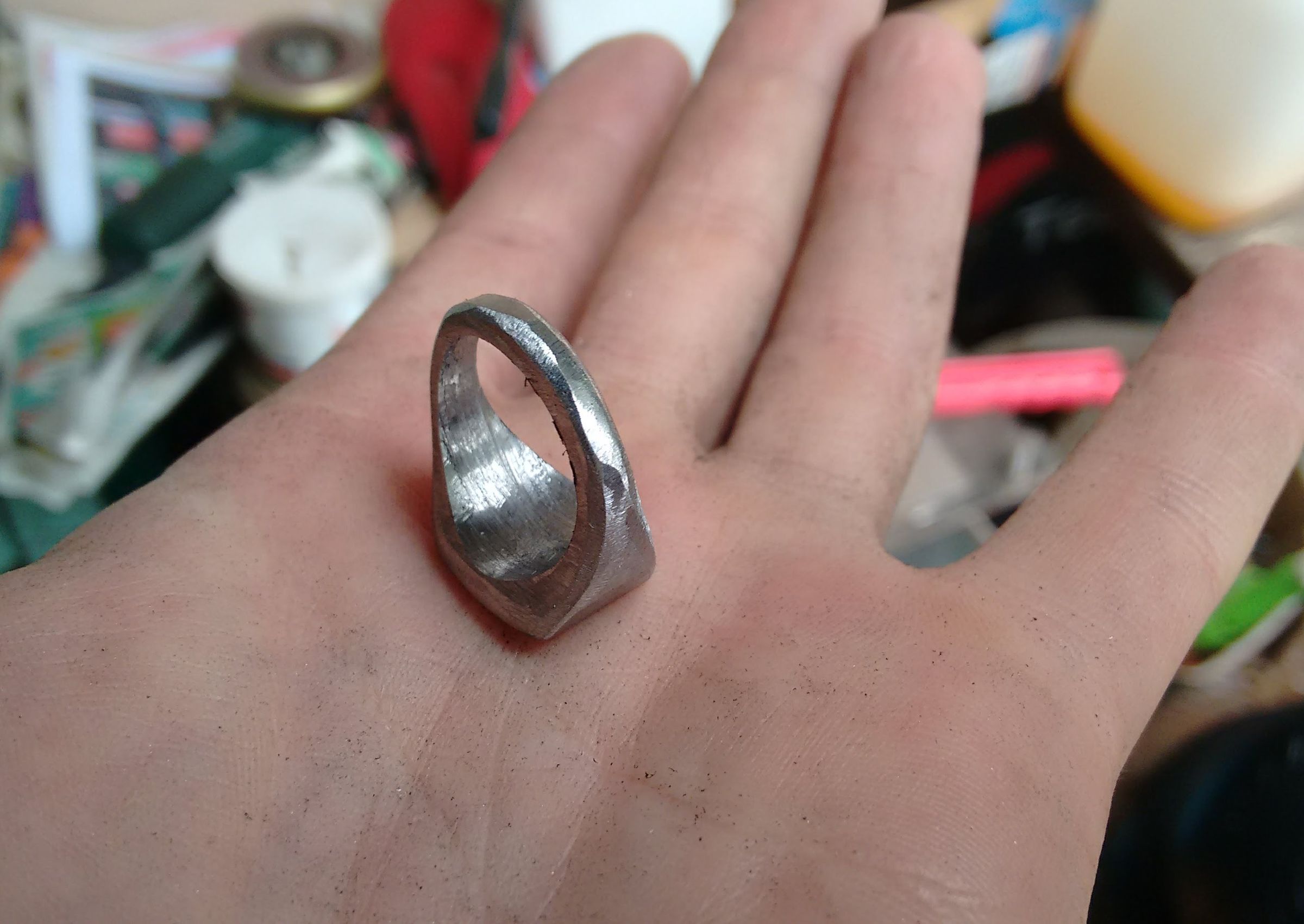 Steel Nut to Signet Ring : 4 Steps (with Pictures) - Instructables