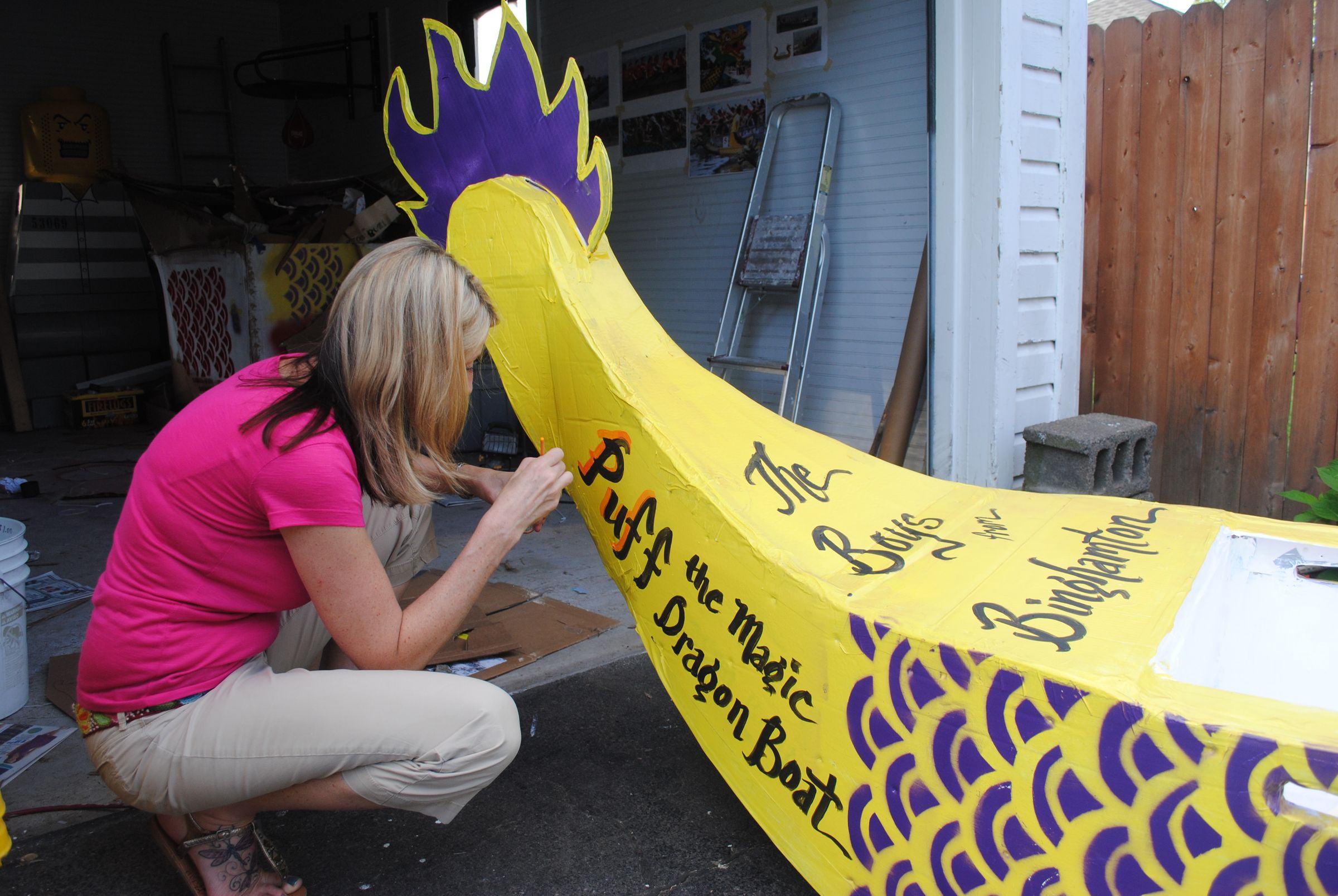 Make a Cardboard Dragon Boat! : 7 Steps (with Pictures) - Instructables