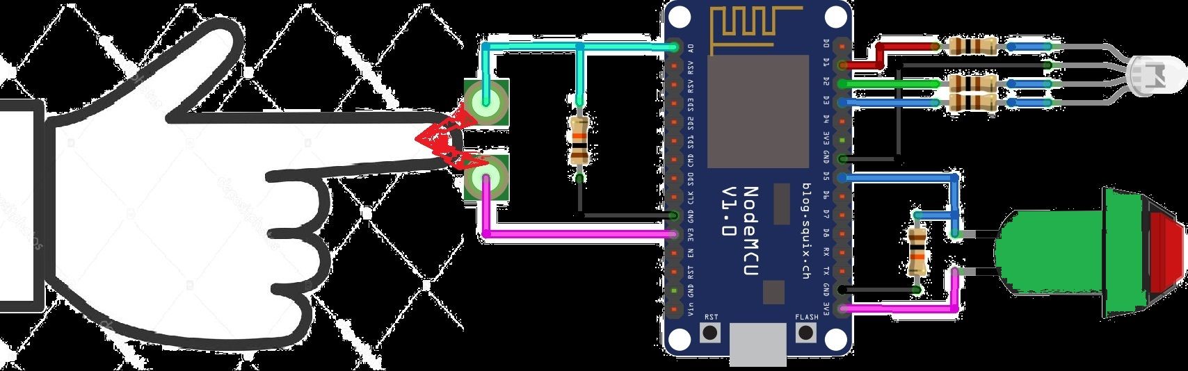 Wireless Illuminated Resistive Touch Button : 5 Steps - Instructables